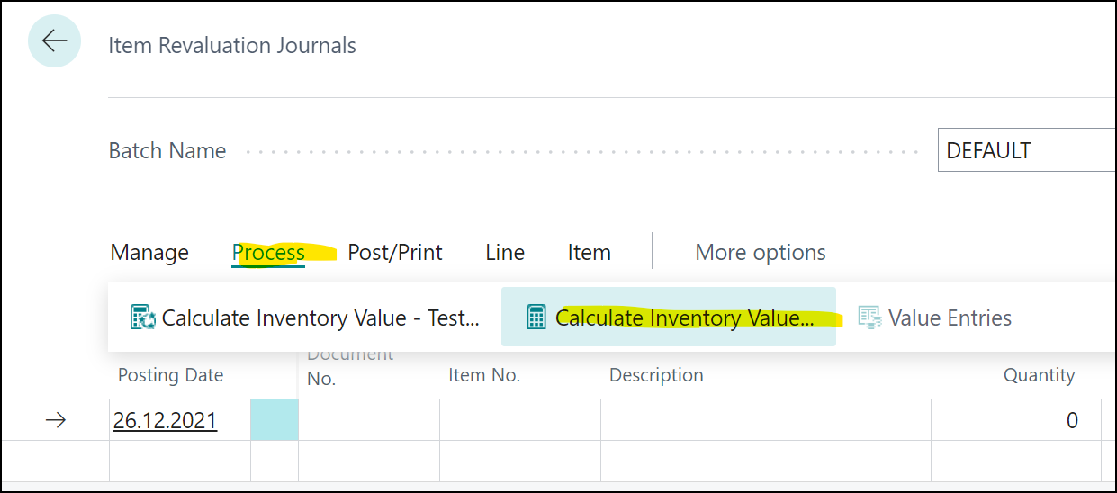 Item revaluation in Microsoft Dynamics 365 Business Central – Business ...